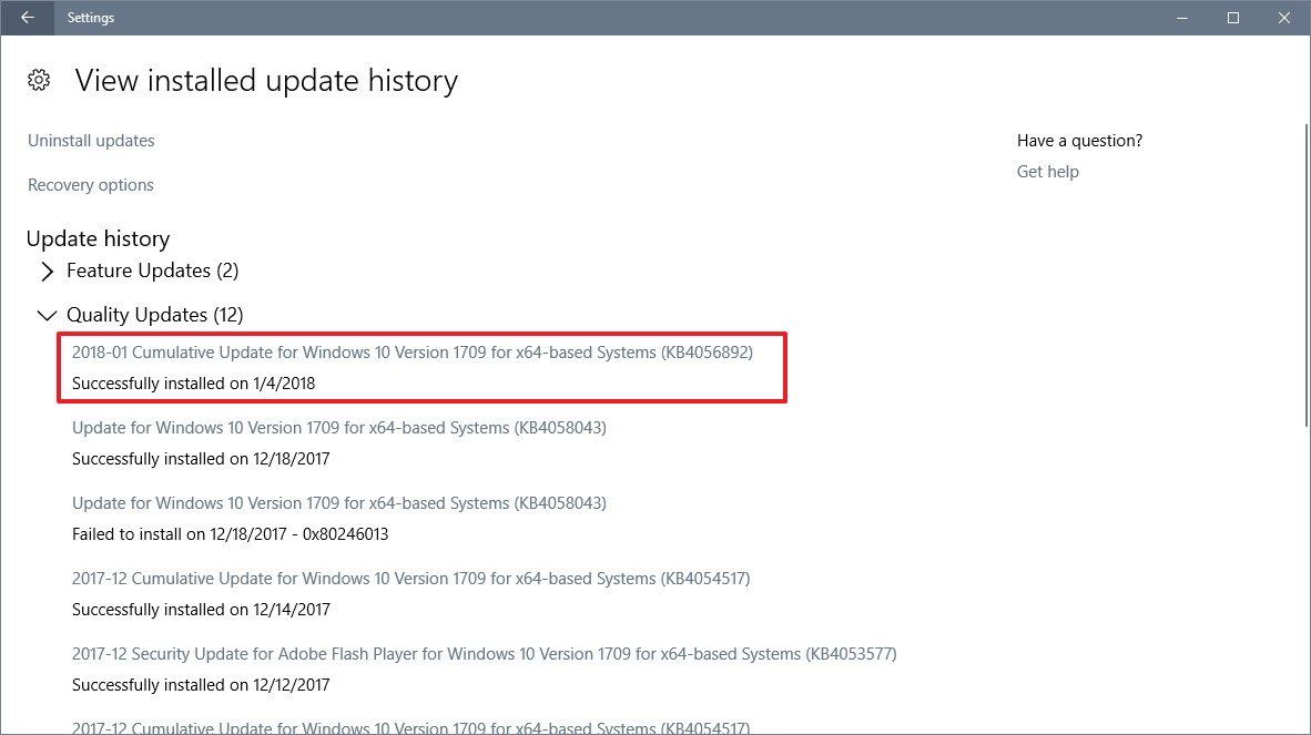 How To Check If Your Pc Is Protected From The Meltdown And Spectre Exploits Windows Central