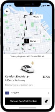 Uber provides EV ride option in select cities - It's named 'Comfort ...