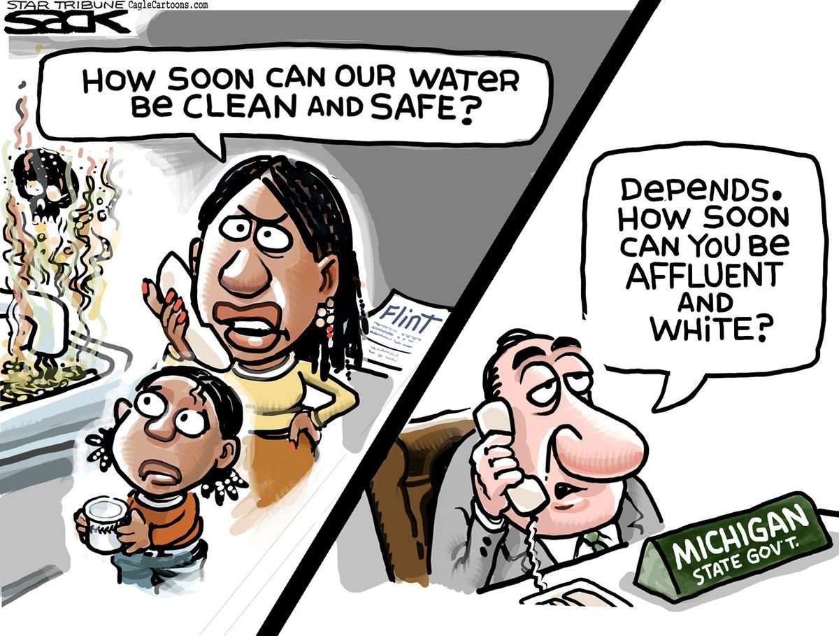 Editorial Cartoon U.S. Flint Water Crisis | The Week
