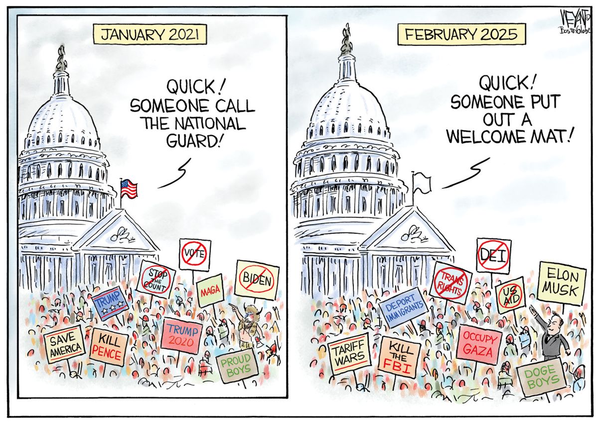 Today's political cartoons - February 16, 2025 | The Week