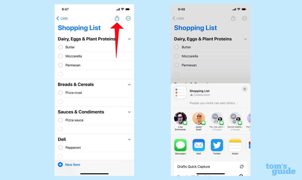 How to create a grocery list in Reminders on your iPhone or iPad | Tom ...