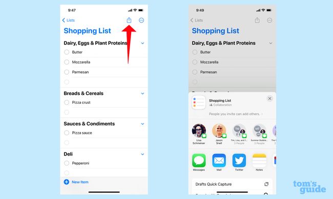 How to create a grocery list in Reminders on your iPhone or iPad | Tom ...