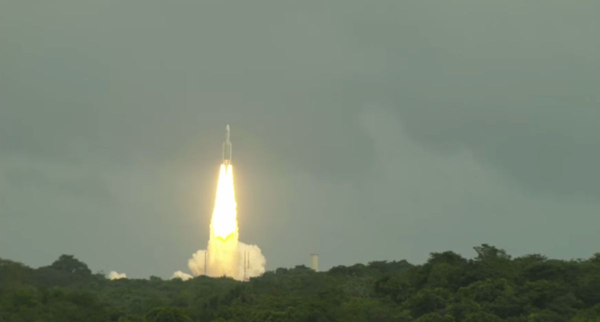 Europe launches JUICE mission to study icy Jupiter ocean moons | Space