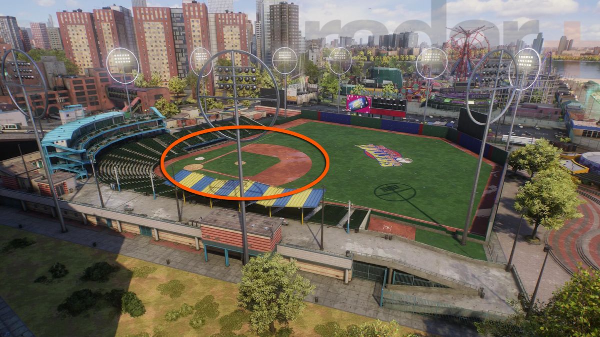 Round the bases at Big Apple Ballers Stadium in Spider-Man 2 | GamesRadar+
