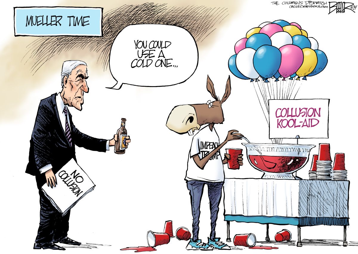 Political Cartoon U.S. Mueller report kool-aid Democrats | The Week