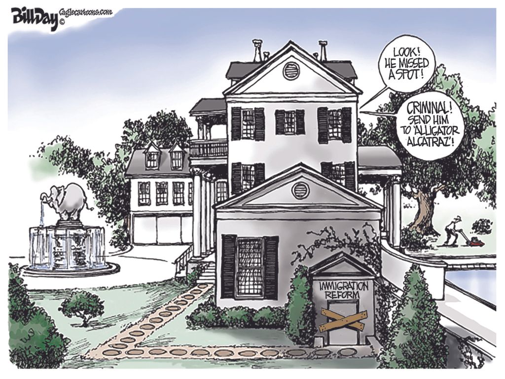 5 biting editorial cartoons about 'Alligator Alcatraz' | The Week