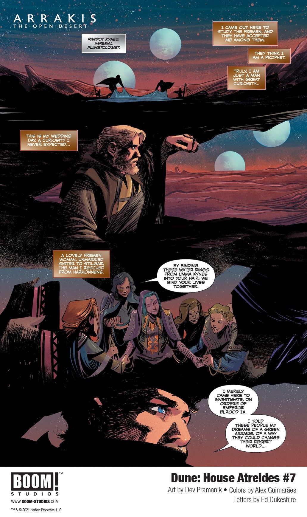 Witness a genuine Arrakis wedding in Dune: House Atreides #7 preview ...