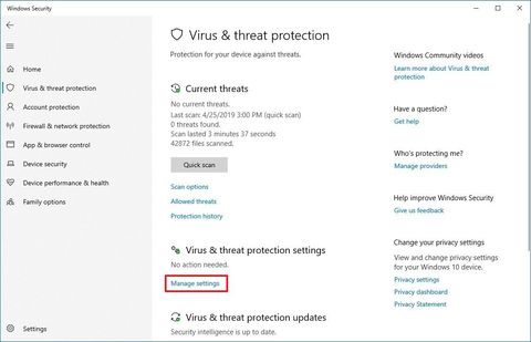 How to manage Windows Security Tamper Protection feature on Windows 10 ...