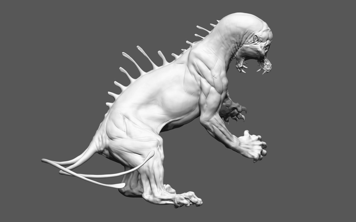 Sculpt a dynamic creature pose | Creative Bloq