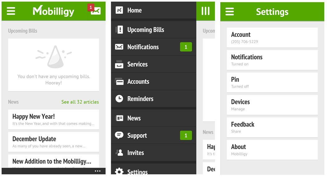 Mobilligy Bill Pay, bill management from your Windows Phone | Windows ...