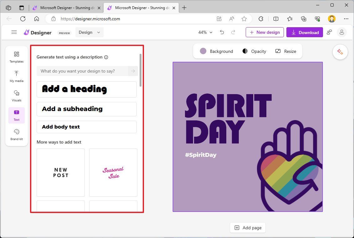 How to get started with Microsoft Designer on Windows 11 | Windows Central