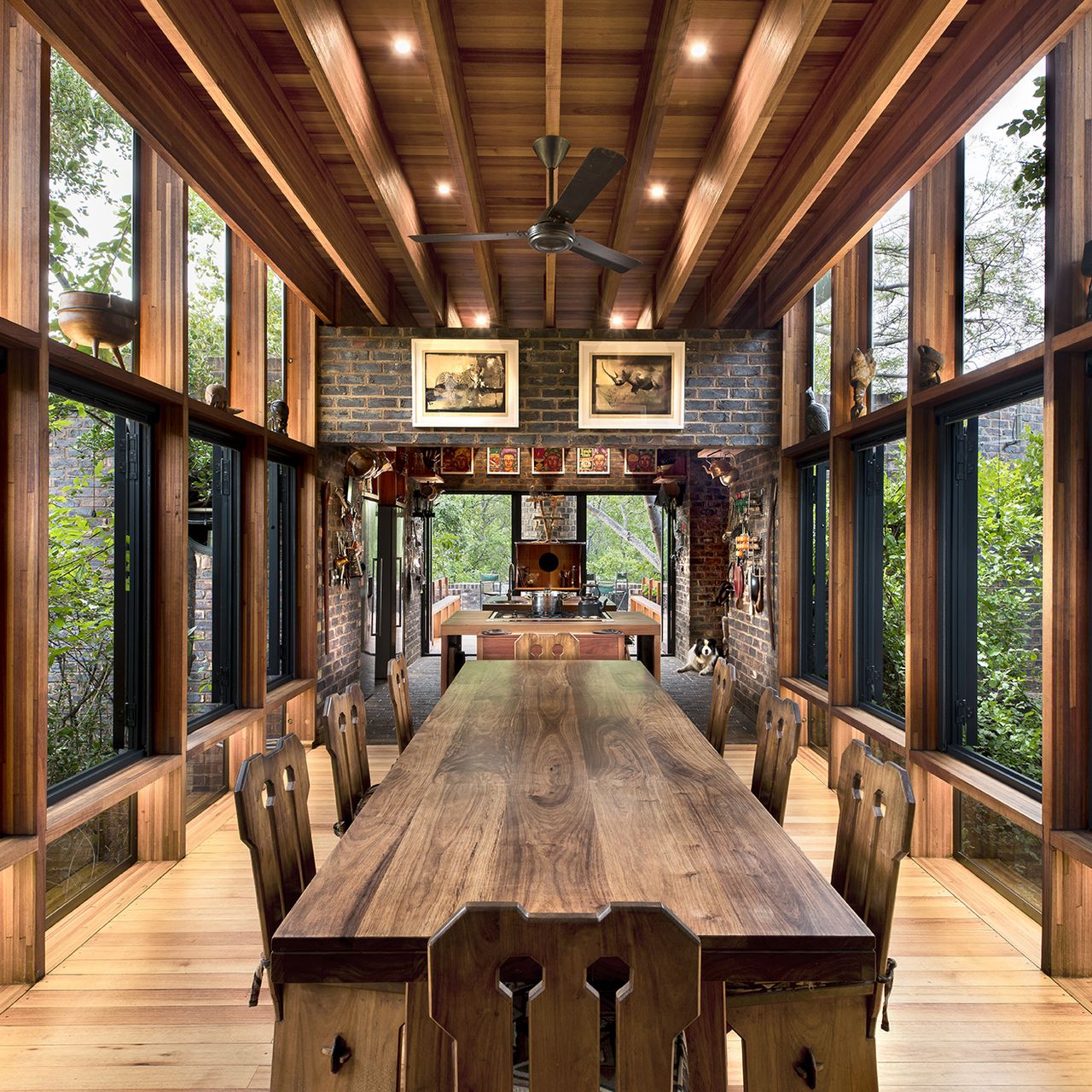 This Skinny House in The South African Bush Leaves Nature Untouched