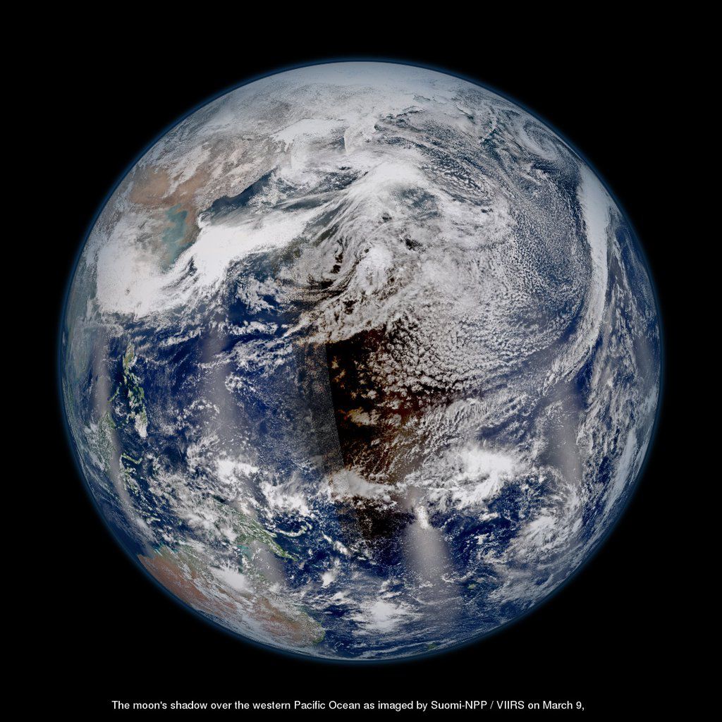 Shadow of the Moon: Satellites See Total Solar Eclipse from Space ...