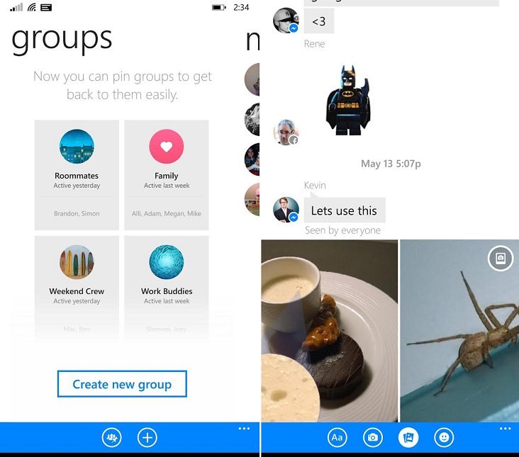 Facebook Messenger picks up Groups support in latest update | Windows ...