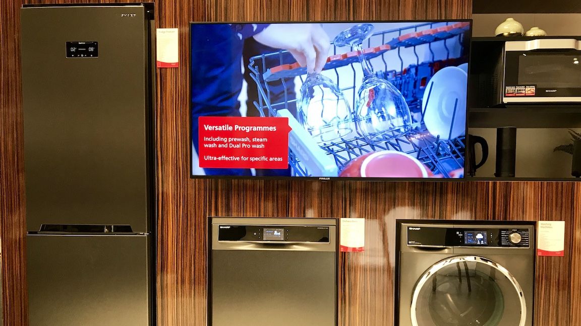 Sharp debuts Alexa-powered oven, fridge and washing machine | TechRadar