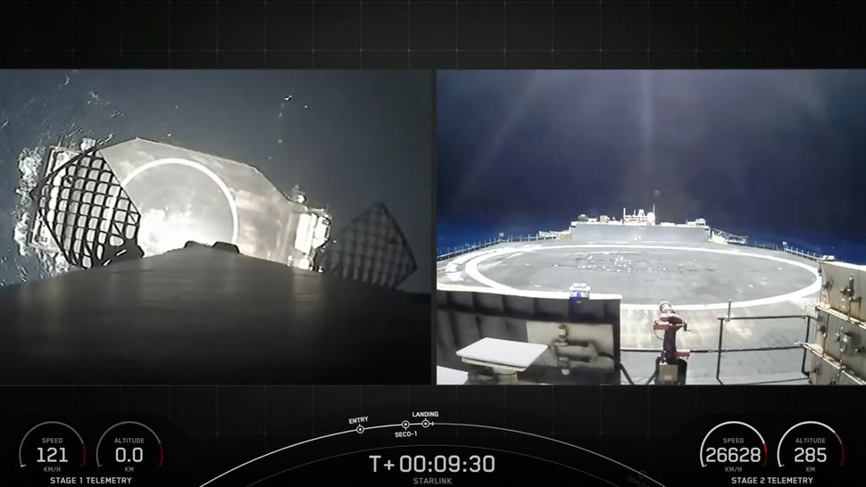 SpaceX launches 15 Starlink satellites to orbit, lands rocket at sea ...
