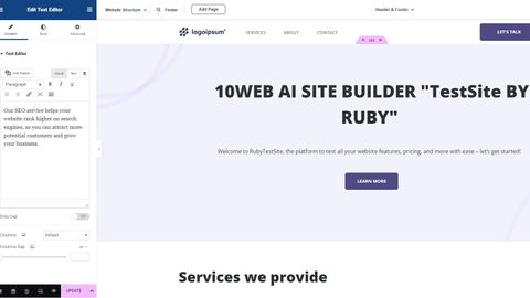 10Web website builder review | TechRadar