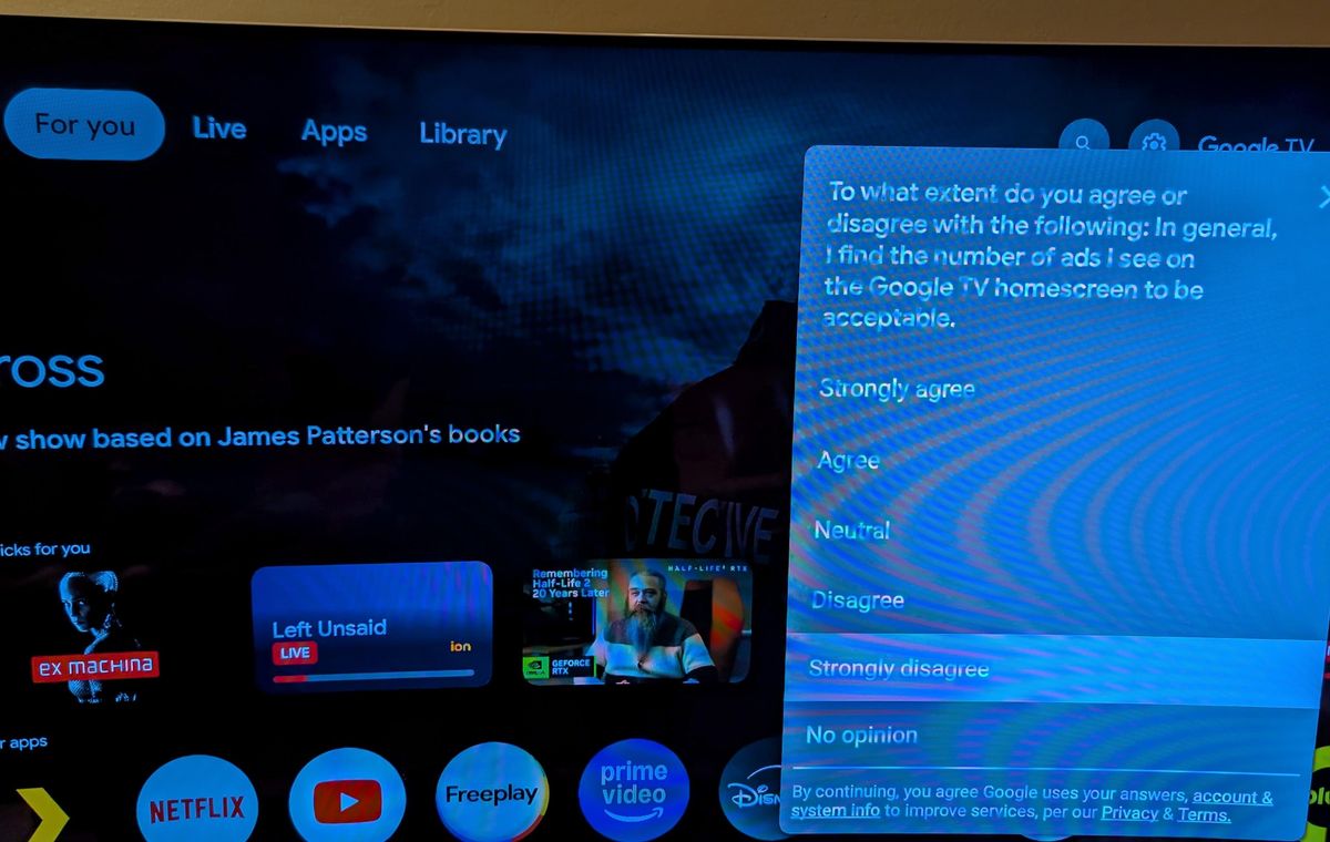 Google TV is asking users if homescreen ads are a vibe or a buzzkill | Android Central