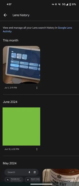 Google Lens gets a Photos-like grid view for your visual search history ...
