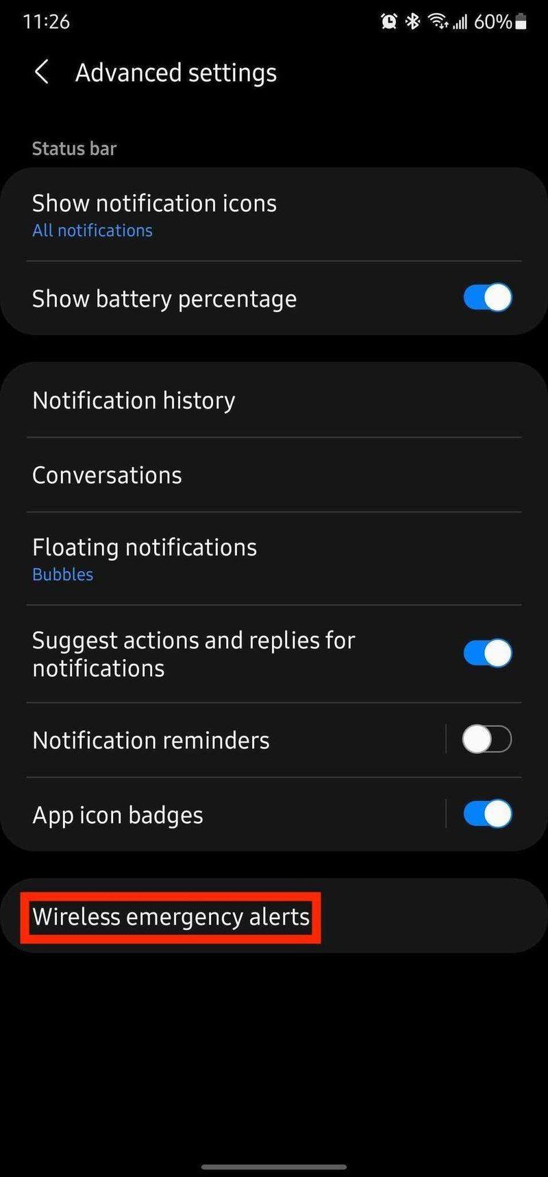 How to disable Amber and emergency alerts on your Samsung Galaxy phone ...