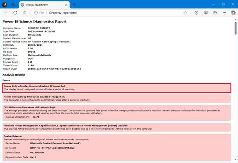 Windows 10 energy report process | Windows Central