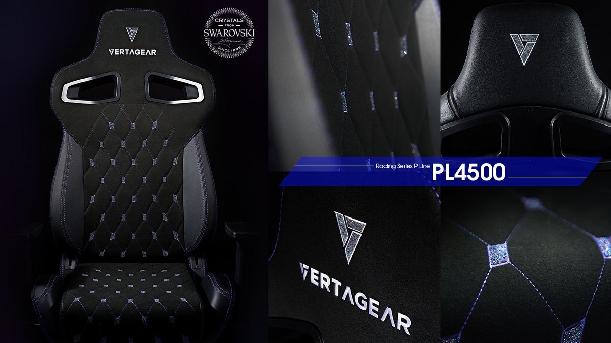 Vertagear's impressive PL4500 gaming chair gets the Swarovski crystal ...