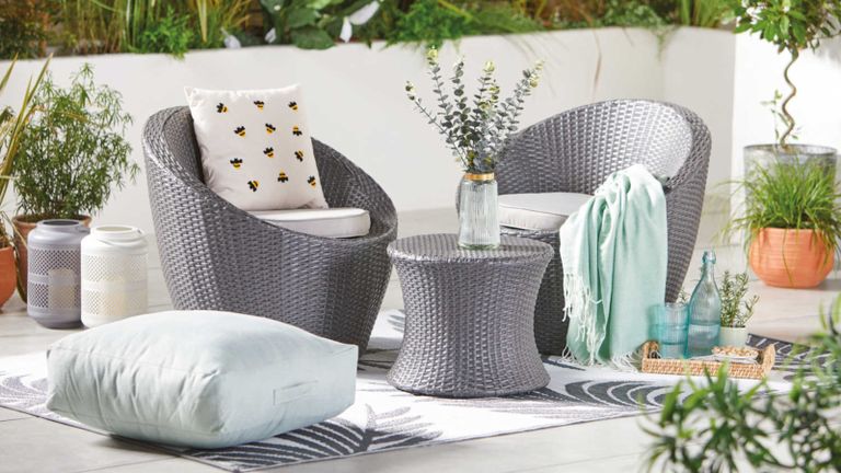 This Aldi rattan bistro set is on sale for less than £100 | Ideal Home