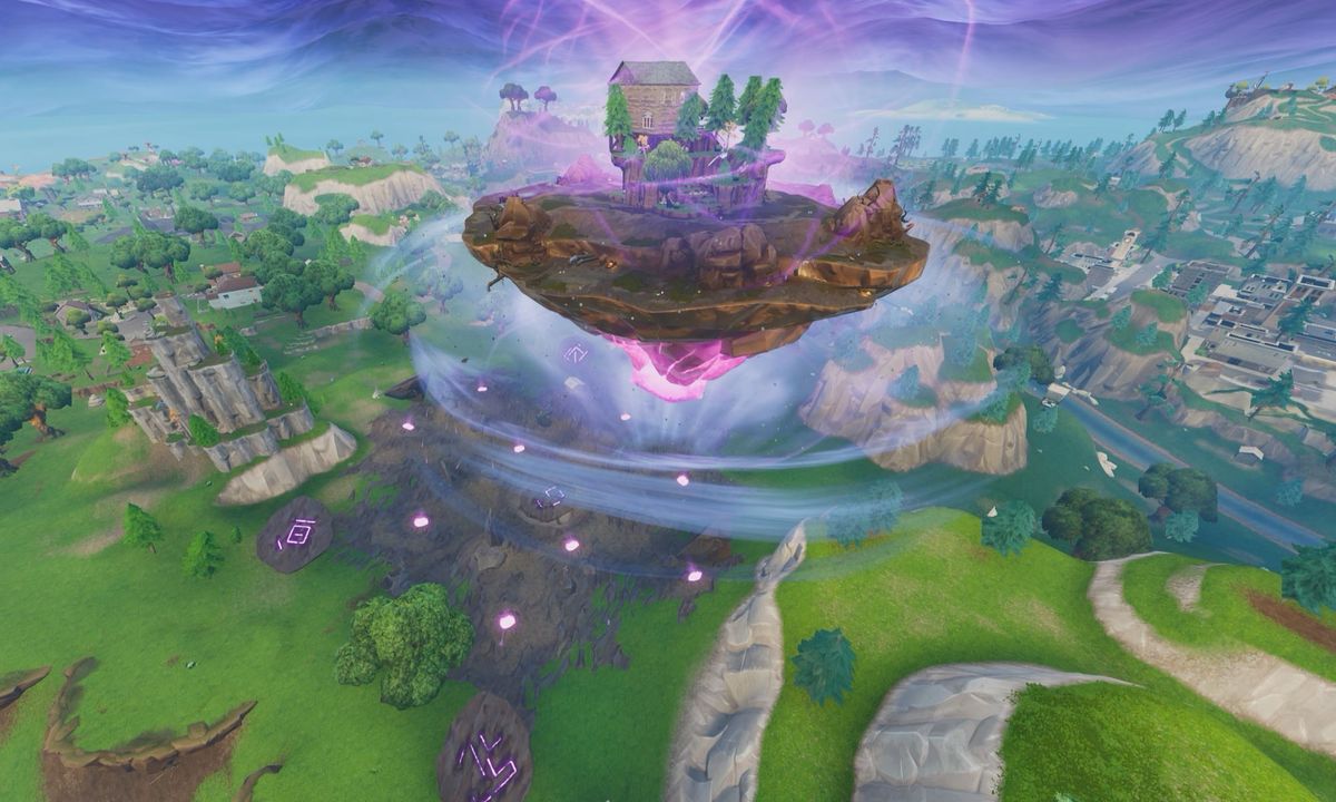 Fortnite's floating island update: it's summoning something over Loot ...