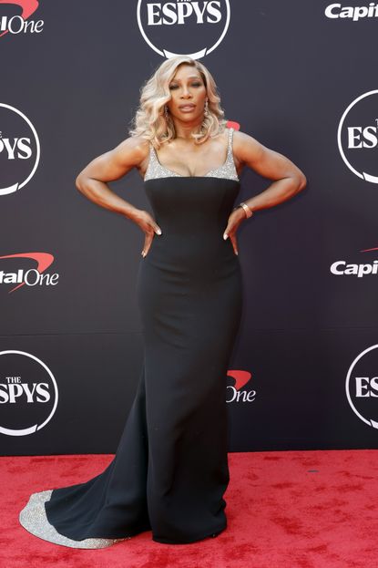 Serena Williams Serves a Gold Medal-Worthy Armani Gown on ESPYs 2024 ...