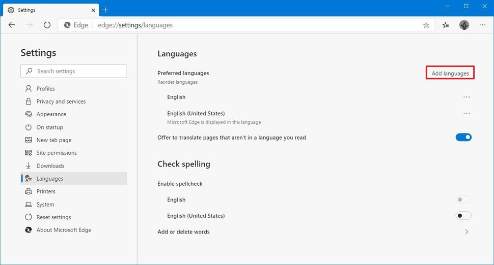 How to add and change languages on the new Microsoft Edge | Windows Central