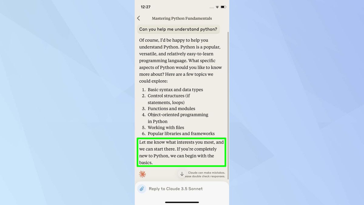 How to use Claude AI on your smartphone | Tom's Guide