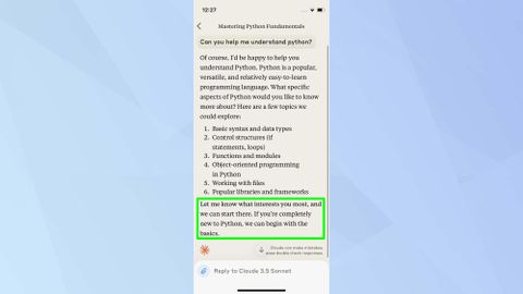 How to use Claude AI on your smartphone | Tom's Guide