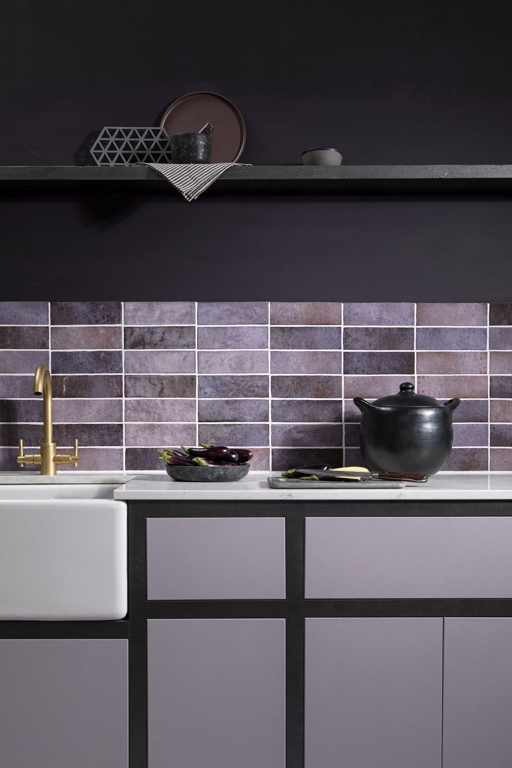 10 purple kitchen ideas that will add flair to your space | Real Homes
