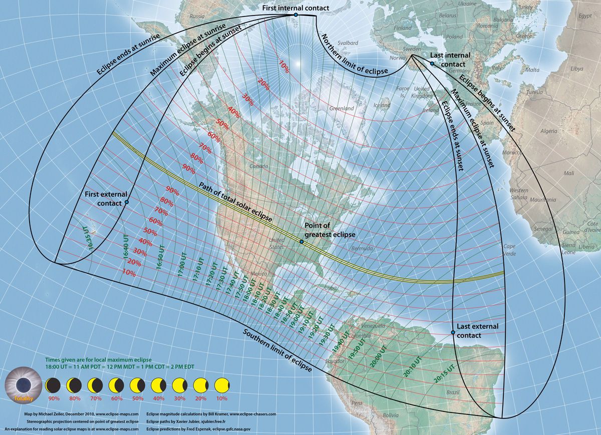 NASA's Total Solar Eclipse Maps (Photos) | Live Science
