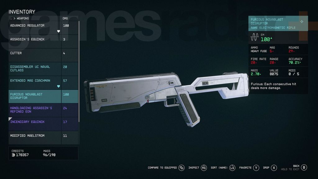 Starfield weapons, damage types, and mods explained | GamesRadar+