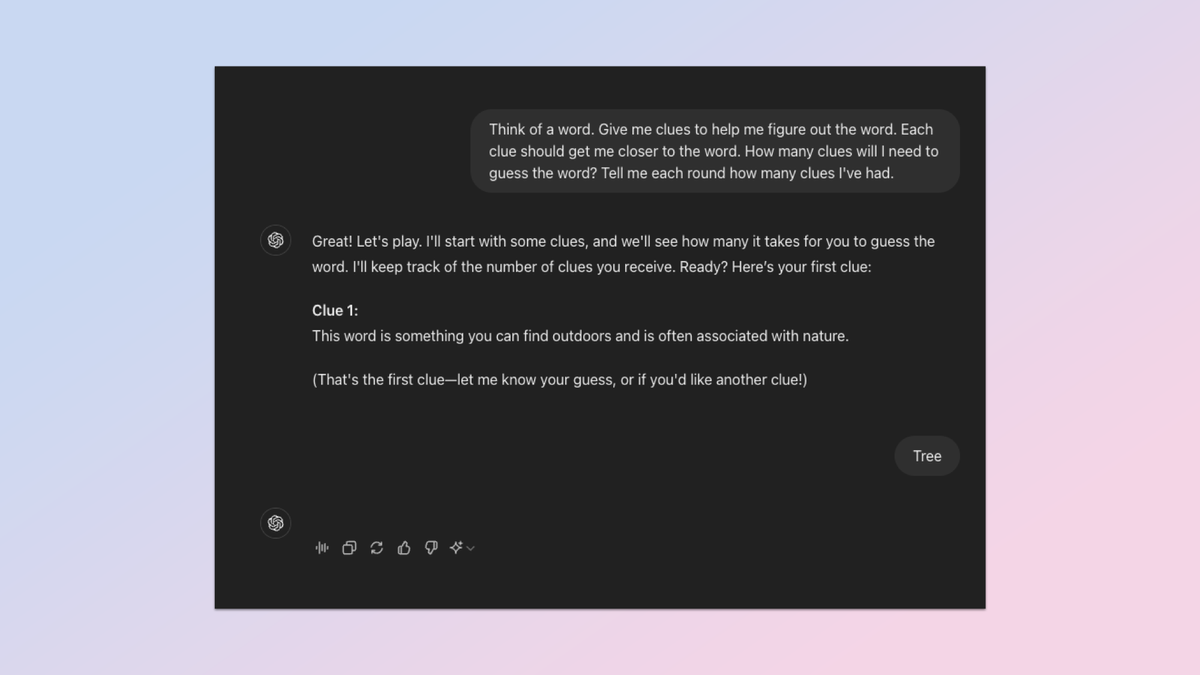 7 ChatGPT prompts to play word games with the AI | Tom's Guide