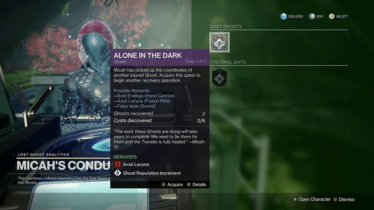 How to complete the Destiny 2 Alone in the Dark quest | GamesRadar+