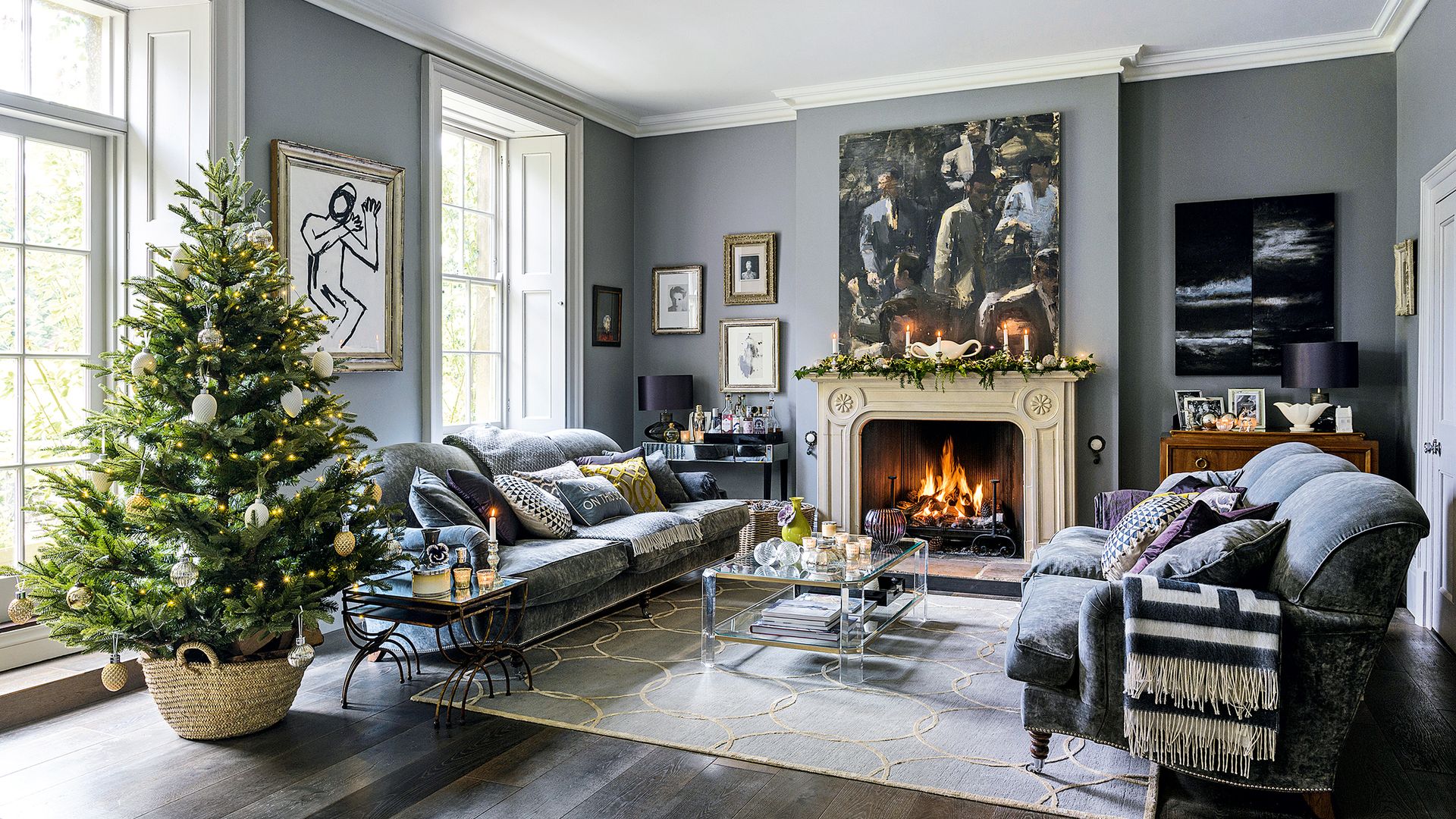 Tour this restored country rectory: all ready forChristmas | Homes and ...