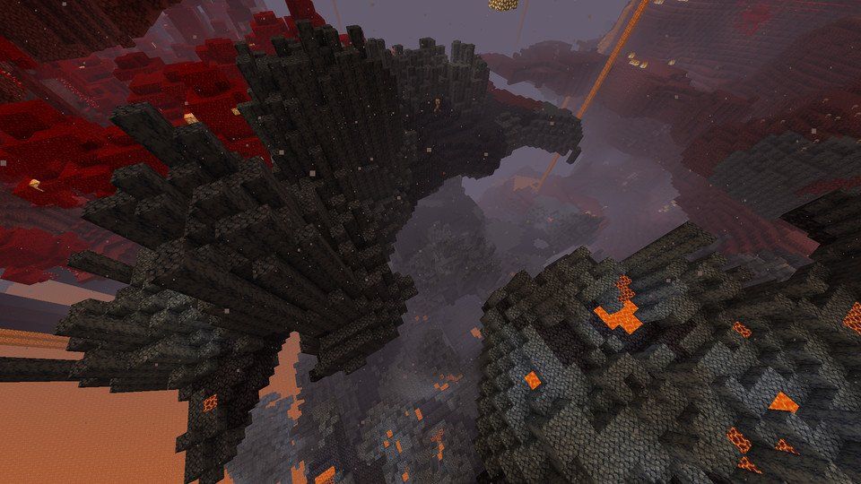 Minecraft Nether Update showcase: The new basalt delta biome is dark ...
