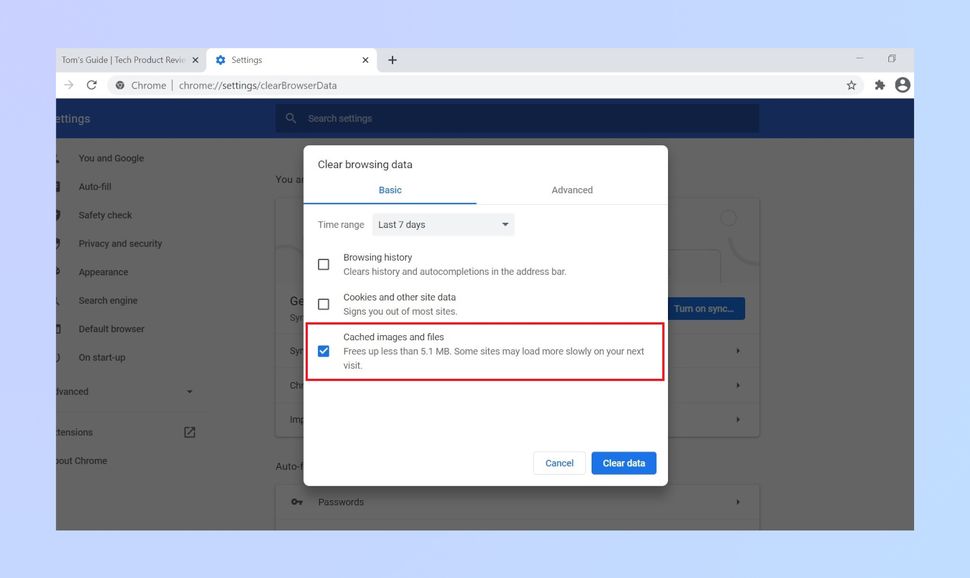 How to clear cache in Chrome | Tom's Guide