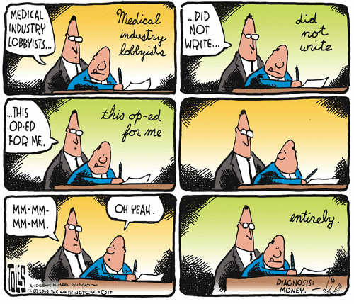 Political Cartoon U.S. Medical Industry Lobbying | The Week