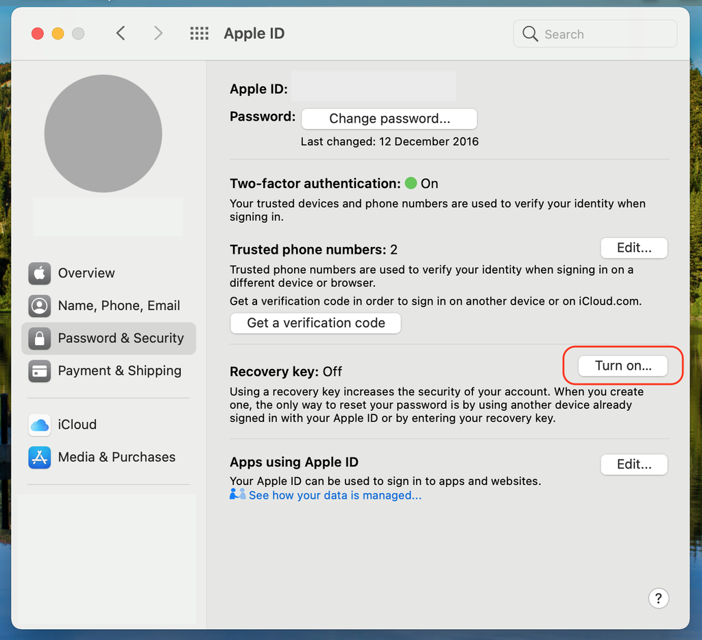 How to set up an Apple ID recovery key | Tom's Guide