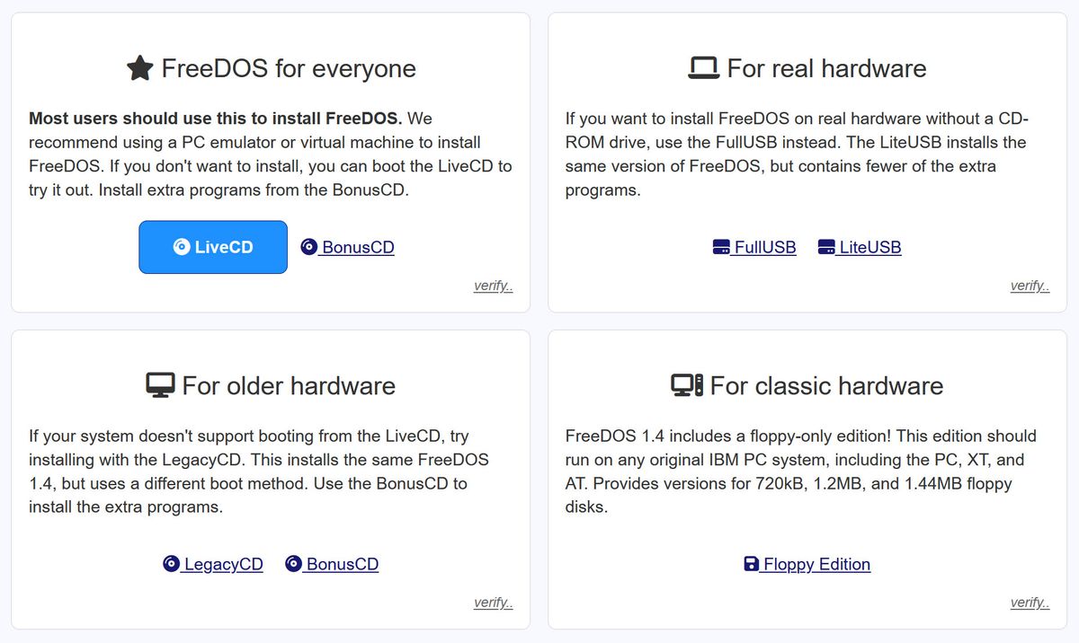 FreeDOS 1.4 released with updated FreeCOM, Install program, and HTML Help | Tom's Hardware