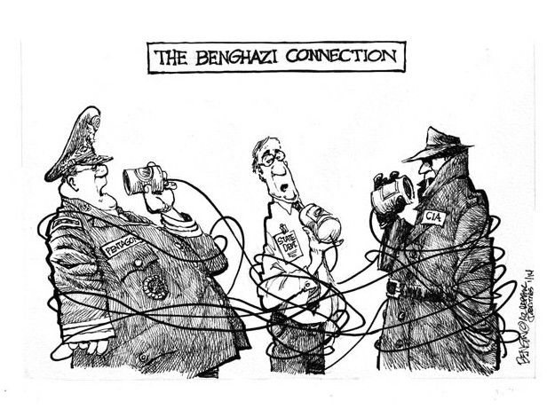 Political cartoon Benghazi CIA Pentagon | The Week