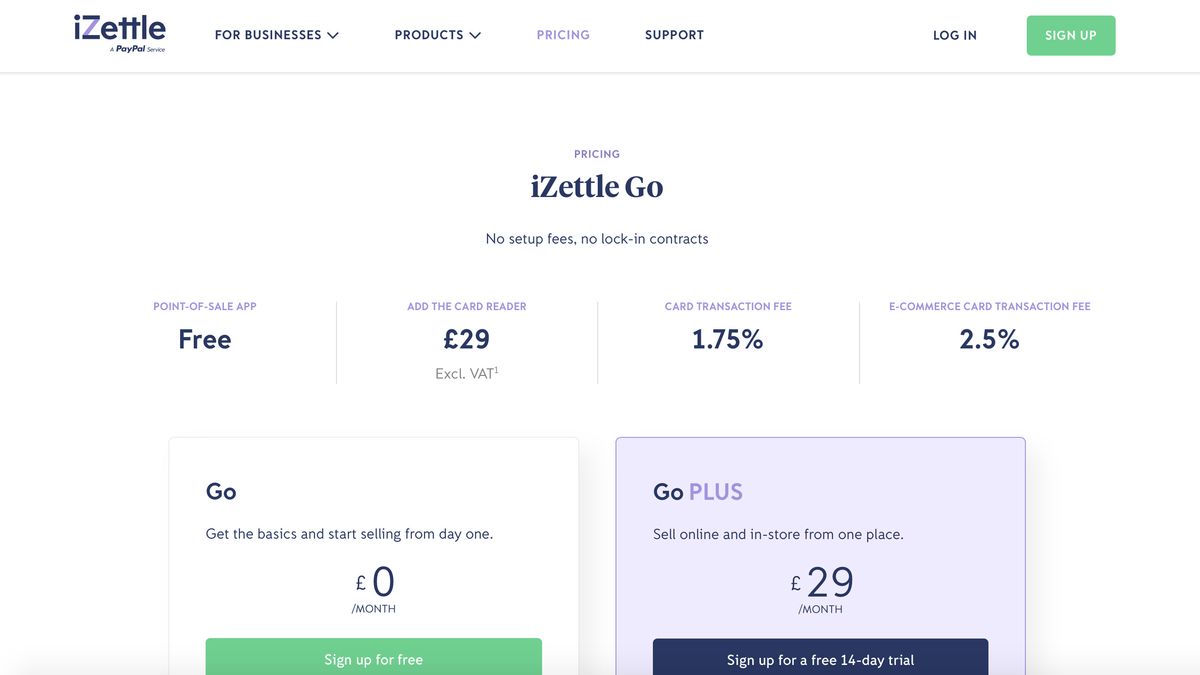 Zettle 2 | TechRadar