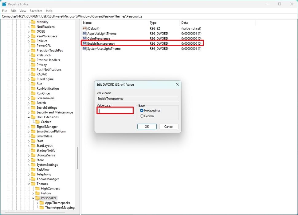 How To Disable Transparency Effects On Windows 11 Windows Central