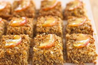 Apple and cinnamon flapjacks | British Recipes | GoodTo