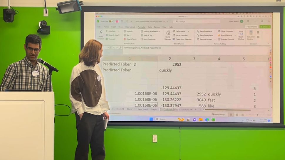 ChatGPT's ancestor GPT-2 jammed into 1.25GB Excel sheet — LLM runs inside a spreadsheet that you ...