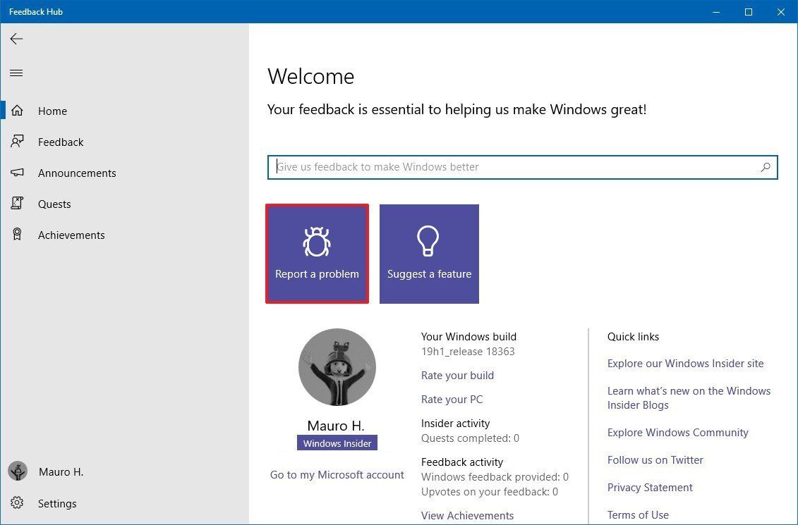 How to send feedback about Windows 10 to Microsoft | Windows Central