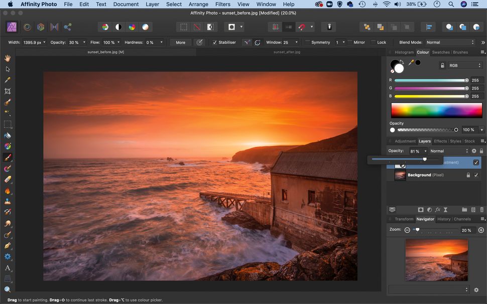 Create super-charged sunsets in Affinity Photo | Digital Camera World